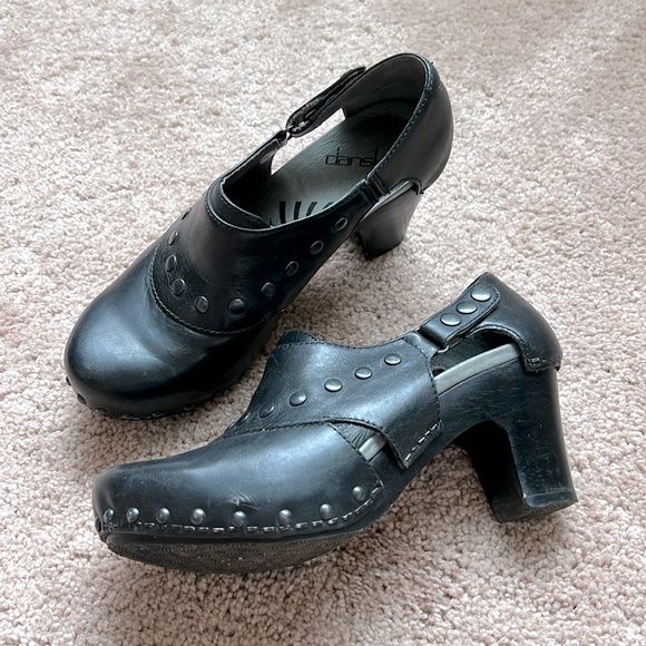 Dansko | Shoes | Dansko Ryder Black Leather Studded Clogs | Poshmark